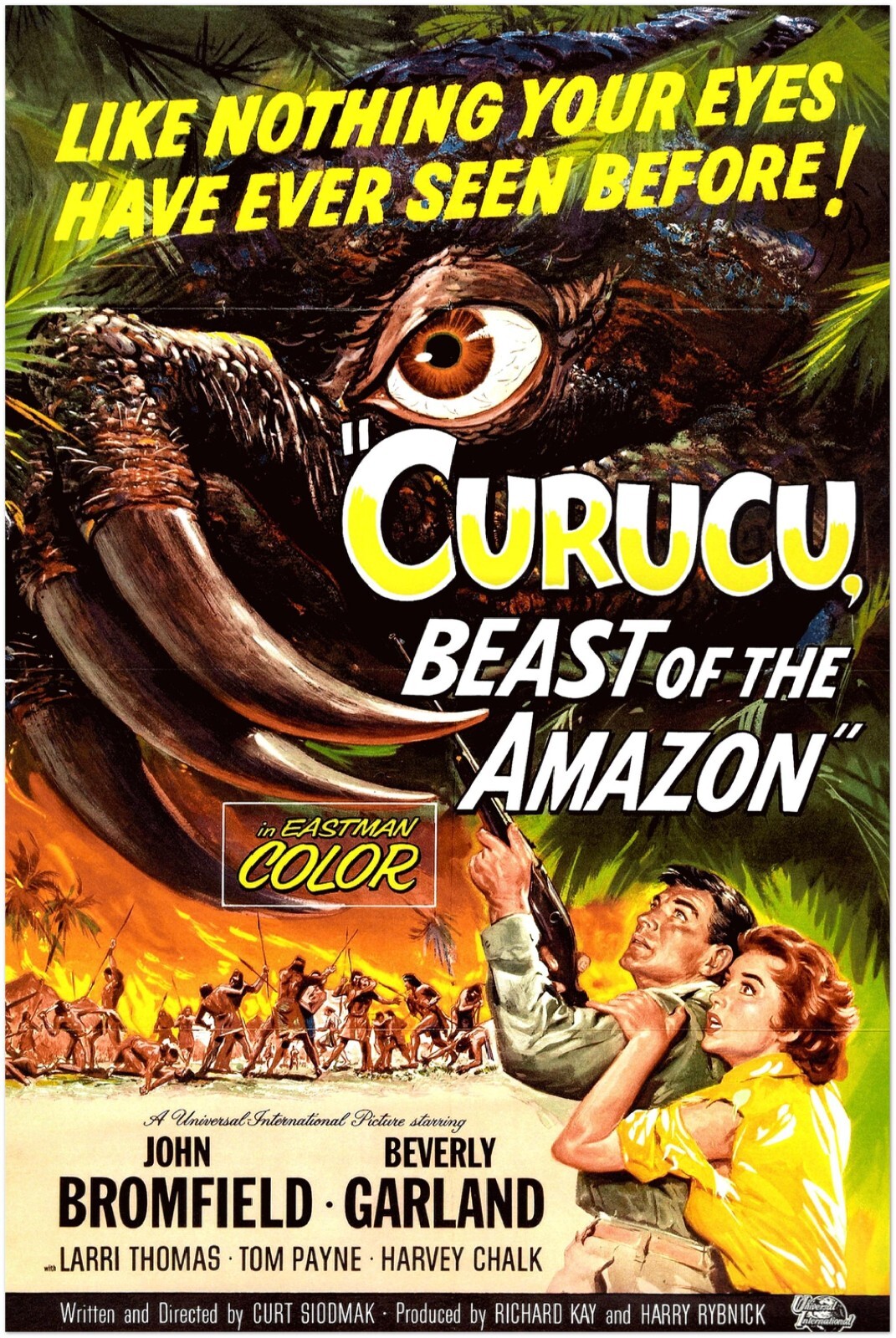 Curucu Beast of the Amazon - Vintage Horror Movie Poster | eBay
