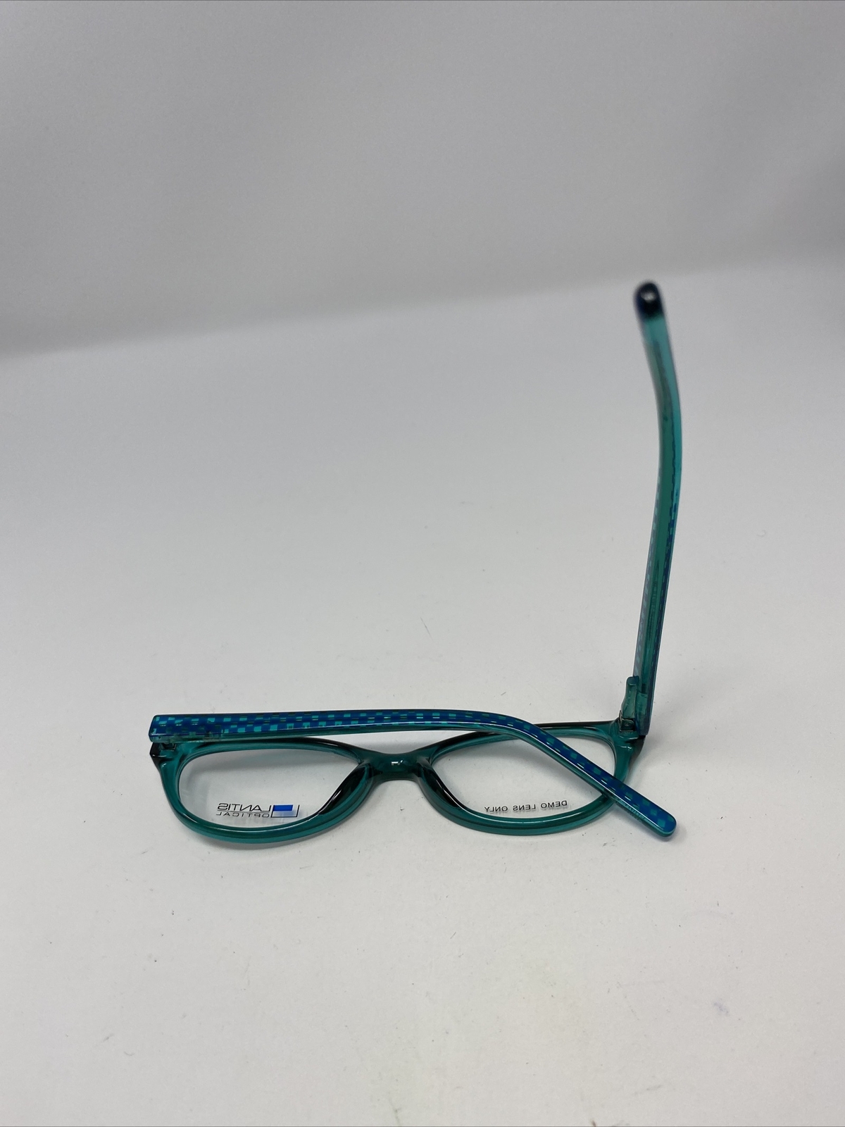 LANTIS OPTICAL Eyeglasses Frame L8028 TEL 48-17-130 CS Teal/Blue Full ...