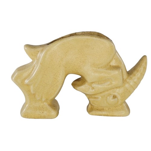 Vintage McCoy Pottery Ramming Butting Goat Stretch Animal Planter Matte ...