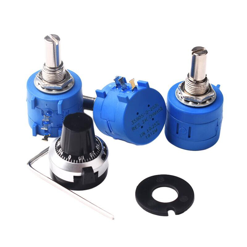 10 Turn Potentiometer 3590S Wirewound Variable Resistor Precision Multi ...