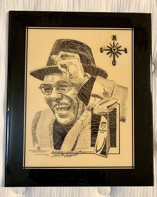 Vince Lombardi In Letterism Carl M Ruppert Art Picture Clock Green Bay ...