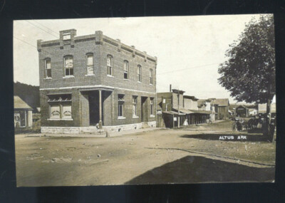 REAL PHOTO ALTUS ARKANSAS DOWNTOWN MAIN STREET SCENE POSTCARD COPY | eBay