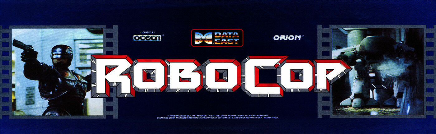 Robocop Arcade Marquee For Reproduction Header/Backlit Sign | eBay