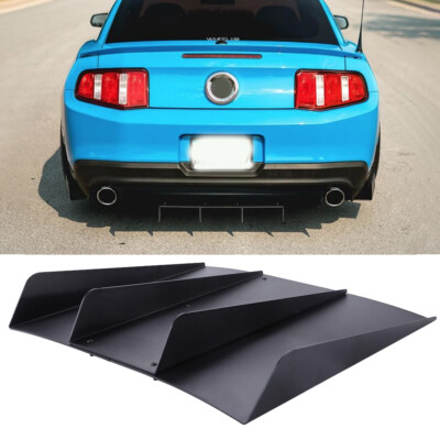 For Ford Mustang GT Shelby Rear Diffuser 4 Fins Splitter Bumper Spoiler ...
