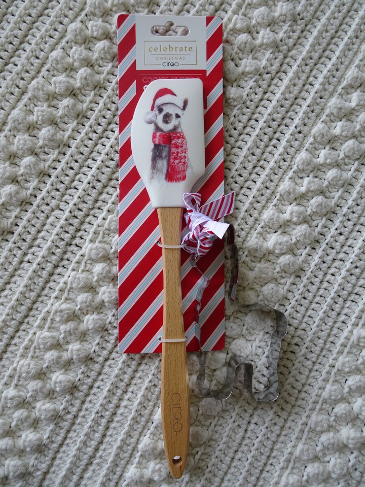 Ciroa CHRISTMAS SANTA LLAMA or ALPACA Large Spatula LLAMA Cookie Cutter ...