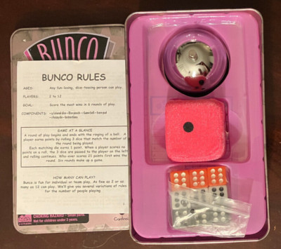 Bunco Game - Breast Cancer Edition - Tin Container Deluxe Edition New ...
