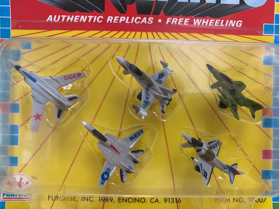 F-14A TOMCAT F/A 18 HORNET F-4 PHANTOM MICRO MACHINES SIZE JET PLANES ...