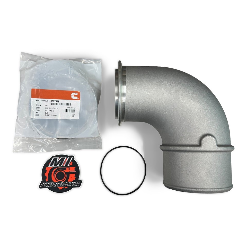New 3682674 Cummins 15L ISX ISX15 Intake With clamp 3067979 and O-Ring ...