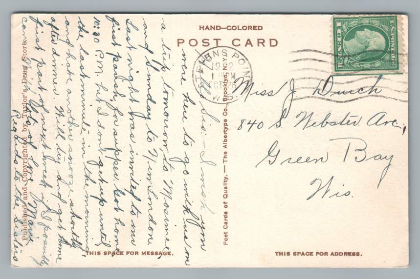 Consolidated Water Power & Paper Co STEVENS POINT Wisconsin Hand ...