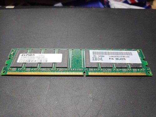 512MB Elpida DDR1 RAM PC3200U-3033-0-B1 400MHz CL3 EBD52UC8AMFA-5B IBM ...