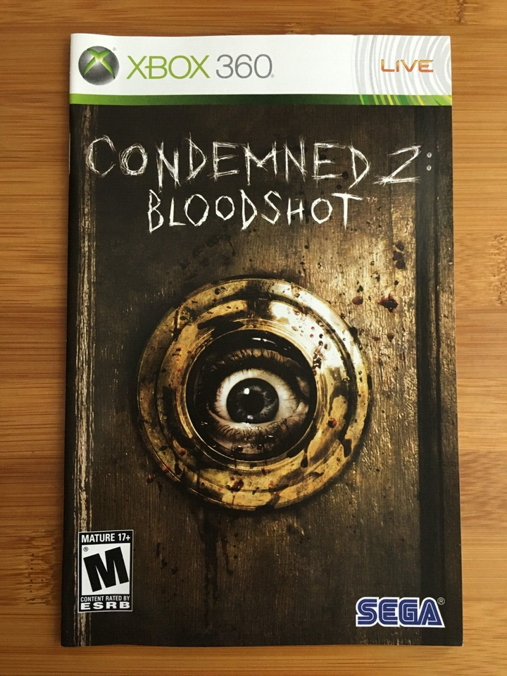 Condemned 2: Bloodshot (Microsoft Xbox 360, 2008) CIB Complete w ...