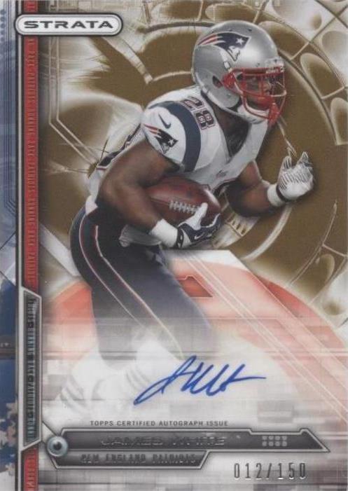 2014 Topps Strata - Rookie Autographs James White #177 Bronze /150 (AU ...
