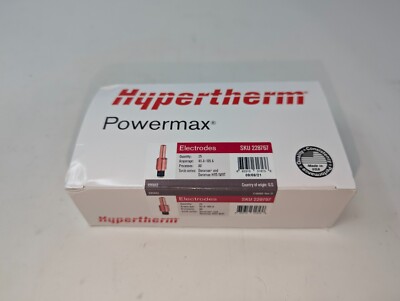NEW! Hypertherm 228767 Electrode Duramax 10-105 A contains 220842 25 ...