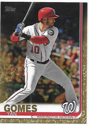 2019 Topps Update Baseball Gold Yan Gomes 1743/2019 Nationals | eBay