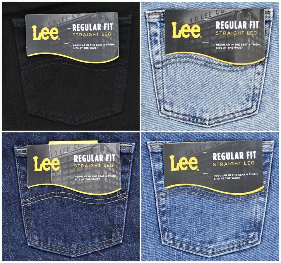 New LEE Regular Fit Jeans All Men’s Sizes Four Colors Lee Classic ...