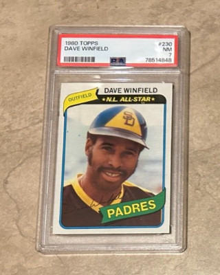 1980 Topps Dave Winfield #230 San Diego Padres Graded PSA 7 NM MINT | eBay