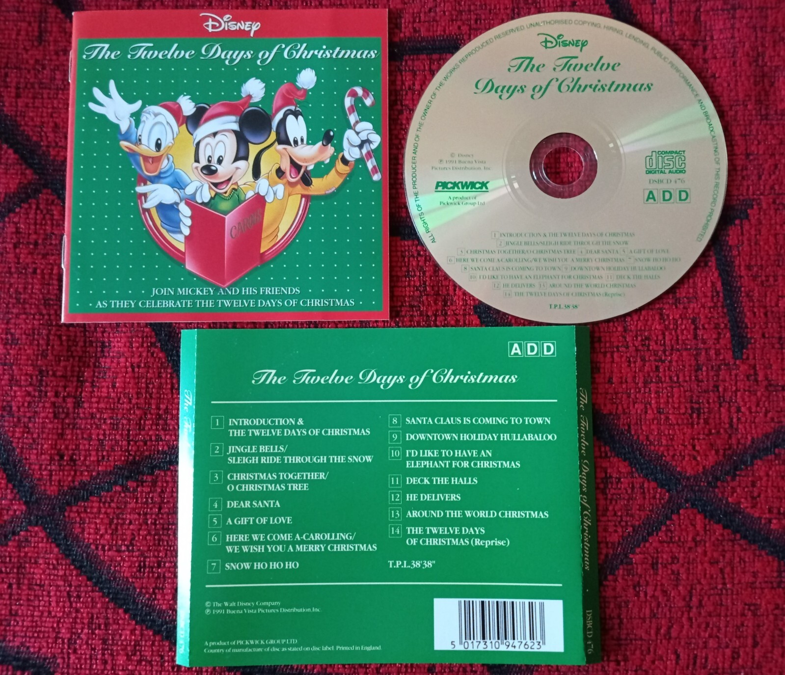 WALT DISNEY : The Twelve Days Of Christmas ORIGINAL 1991 UK CD | eBay