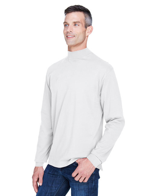Devon & Jones D420 Adult Long Sleeve Sueded Cotton Mock Turtleneck ...