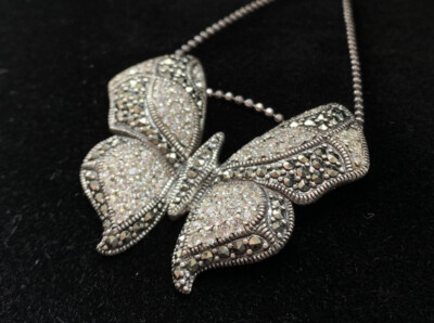 Rare Vintage SLC Sterling Silver Butterfly Necklace | eBay