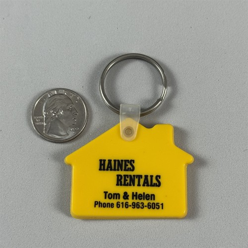 Haines Rentals Michigan Tom & Helen Yellow House Keychain Key Ring ...