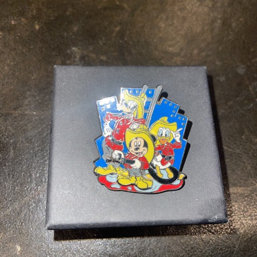 Firefighter Mickey Donald Goofy Fireman Fire Dept Chief Vintage Disney ...