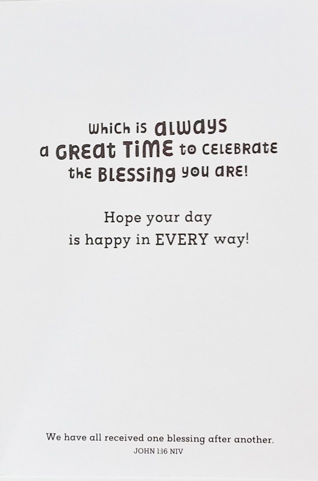 Peanuts LINUS HAPPY BIRTHDAY Religious Christian Greeting Card Blessing ...