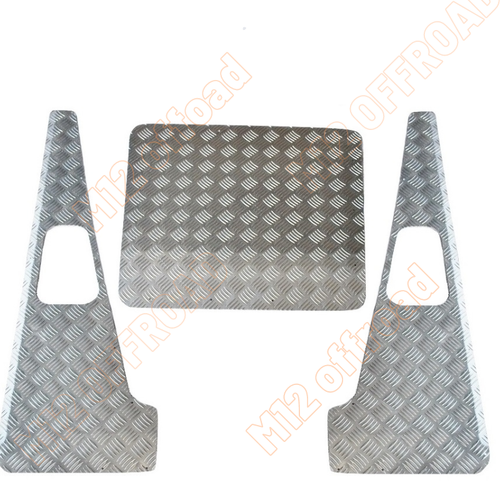 Land Rover Defender Puma Bonnet & Wings 2007 onwards 2mm Chequer Plate ...