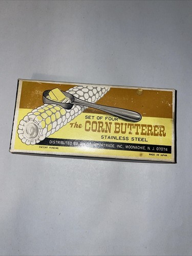 Vintage The Corn Butterer Set Of 4 Stainless Steel Made In Japan | eBay