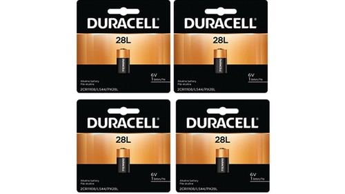 4 x 28L Duracell 6V Lithium Batteries (L544, PX28L, 2CR11108, Photo ...
