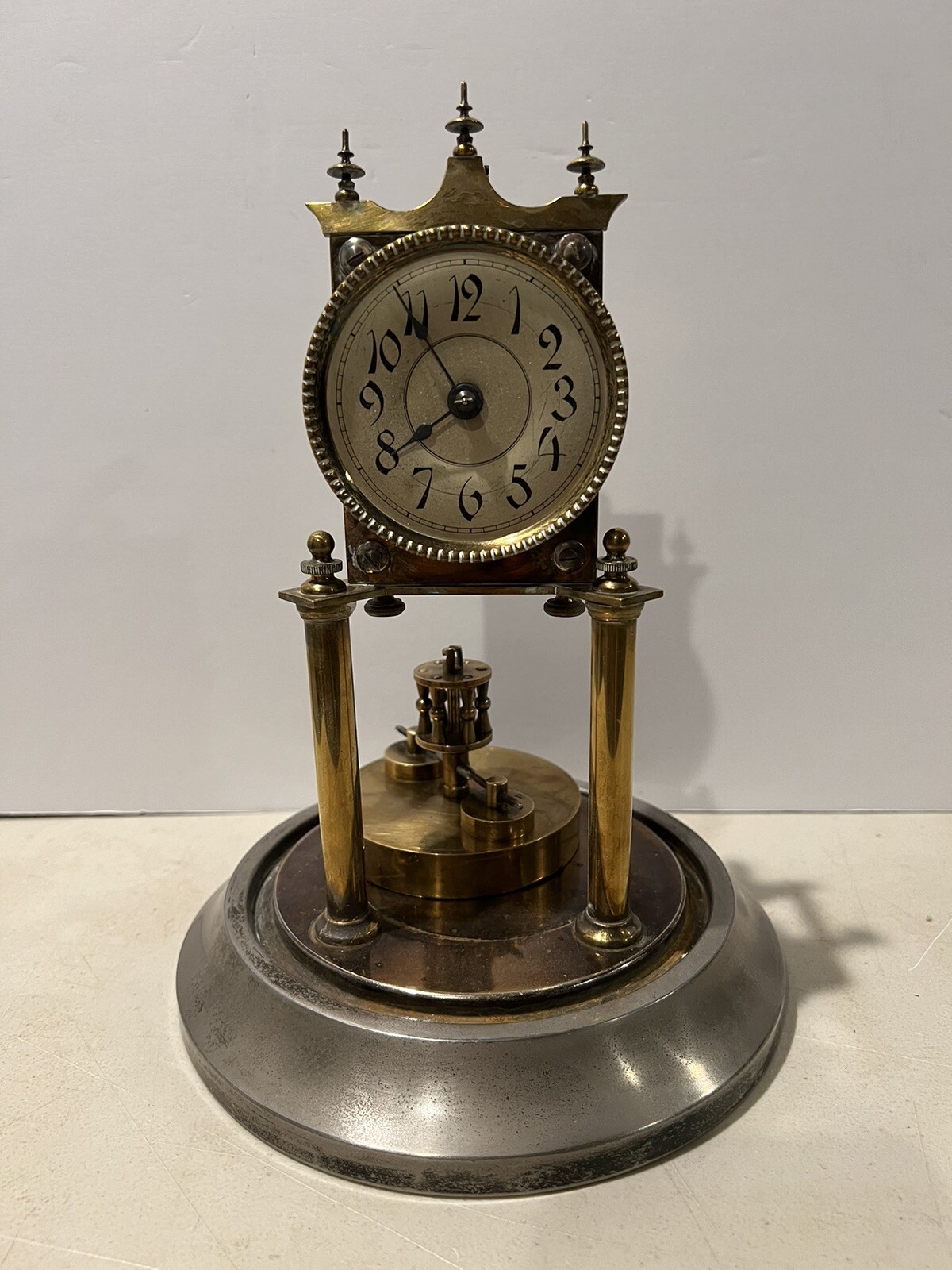 Vintage Germany Anniversary/Dome/Torsion Clock 400 Days For Part | eBay