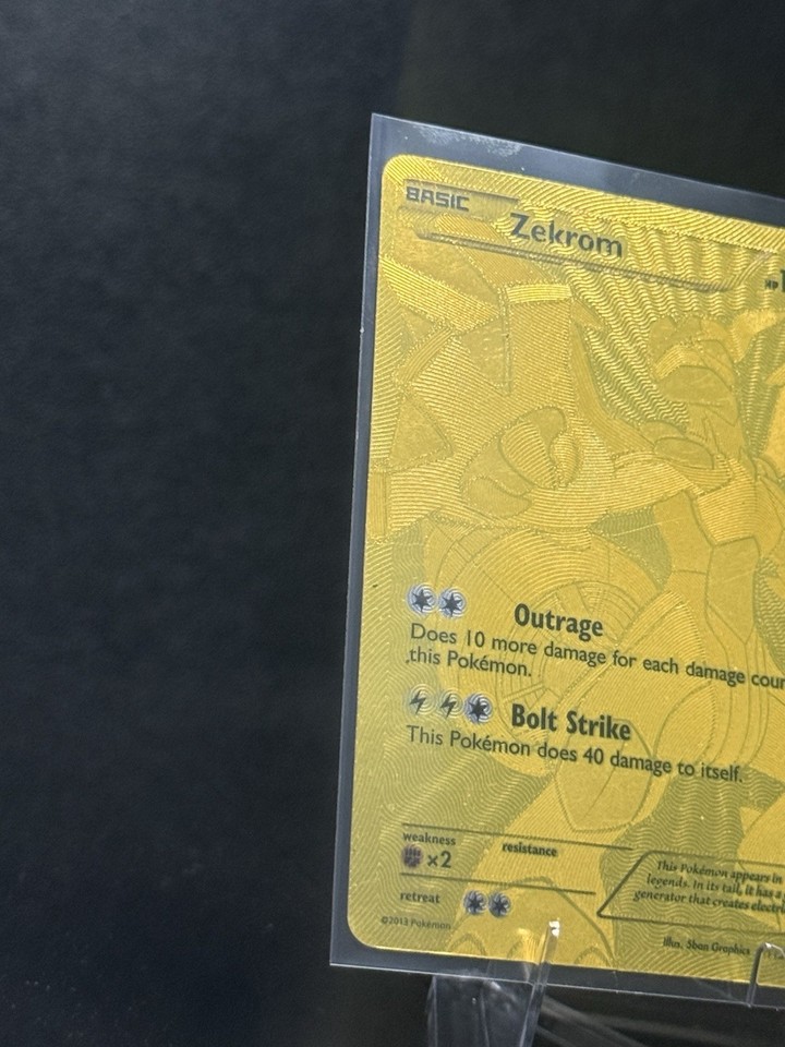 Pokémon Zekrom 115 Full Art Secret Rare 115/113 Legendary Treasures ...