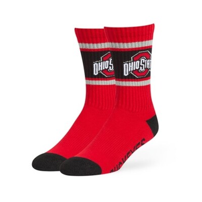 OHIO STATE BUCKEYES RED DUSTER LARGE '47 SOCKS MEN SIZE 9-13 WOMEN SIZE ...