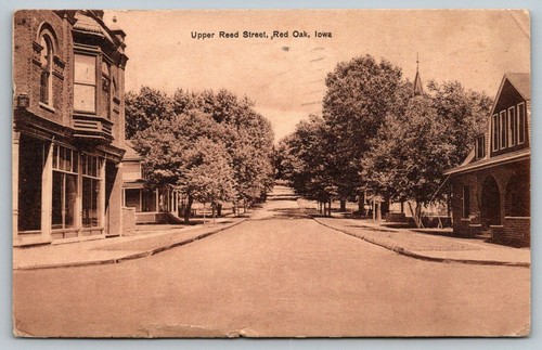 Red Oak Iowa~Upper Reed Street~Nice Home Across From IOOF Building~1912 ...