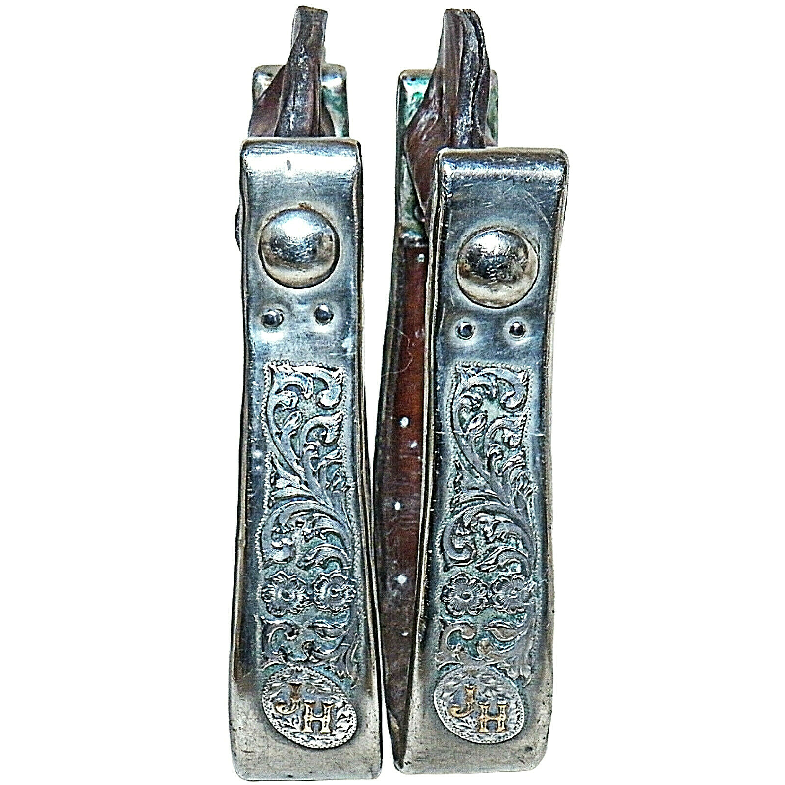 Vintage Diablo Sterling Silver Filigree Overlay Western