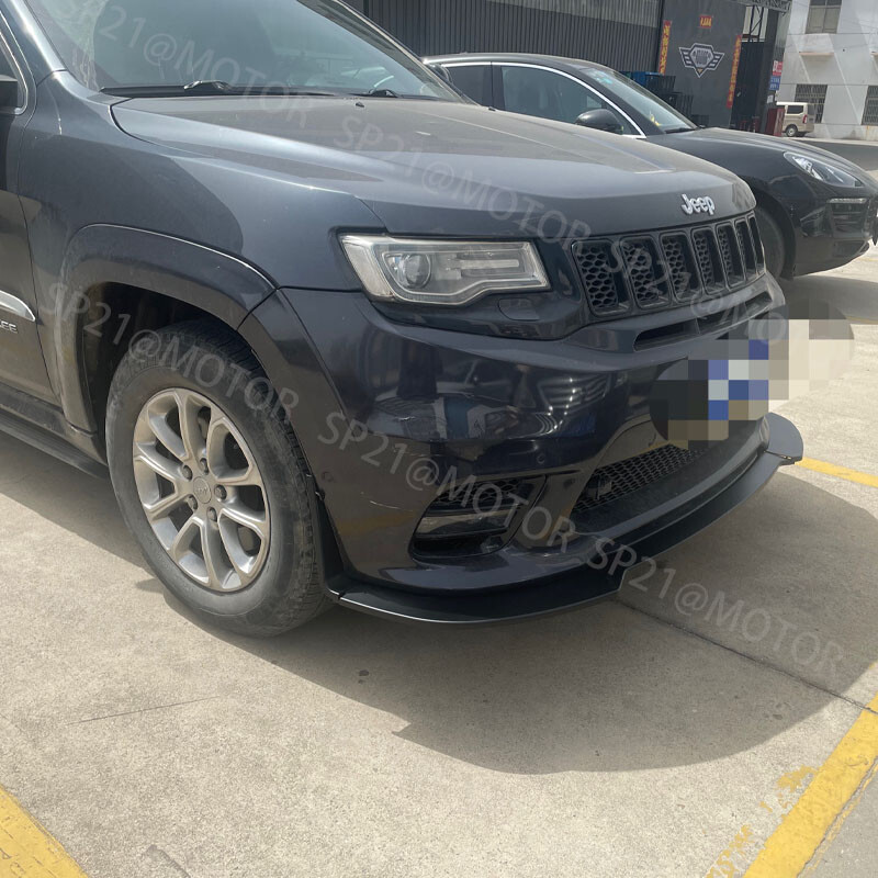 Matte Black Front Bumper Lip Spoiler For Grand Cherokee SRT Trackhawk ...