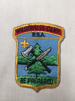 Wilderness Camp BSA Be Prepared Shield BSA Trail Patch | eBay