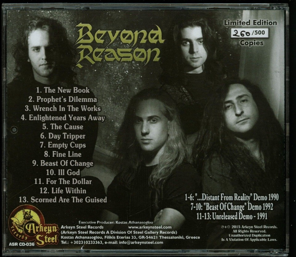 Beyond Reason A New Reflection CD new US Power Metal 1990 reissue | eBay