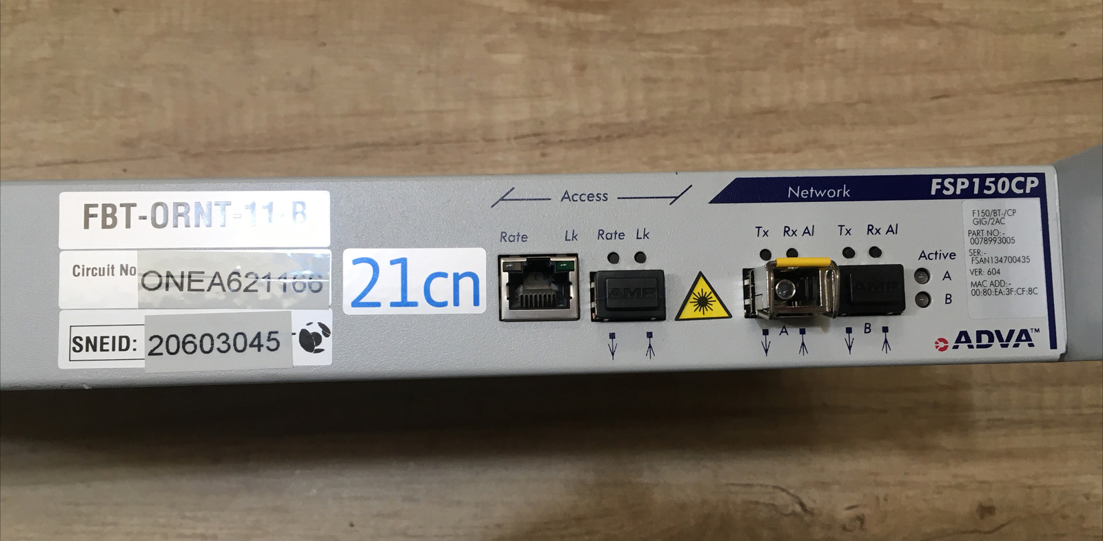 ADVA FBT-ORNT-11-B FSP150CP Optical Network Solution | eBay UK