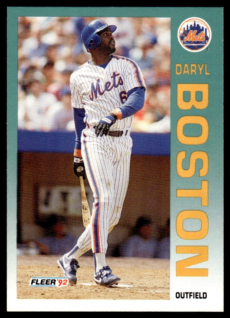 1992 Fleer Baseball Card Daryl Boston New York Mets #495 | eBay