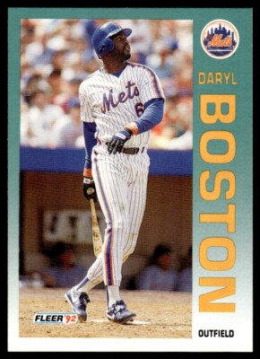 1992 Fleer Baseball Card Daryl Boston New York Mets #495 | eBay