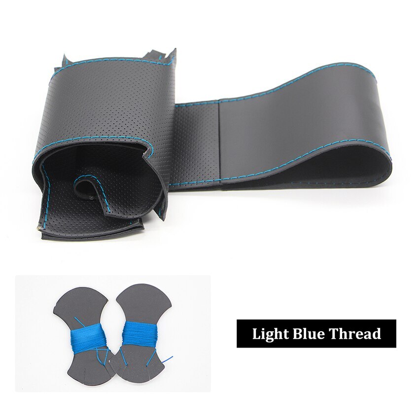 Hand-stitched Nappa Leather Custom Car Steering Wheel Cover for Kia ...