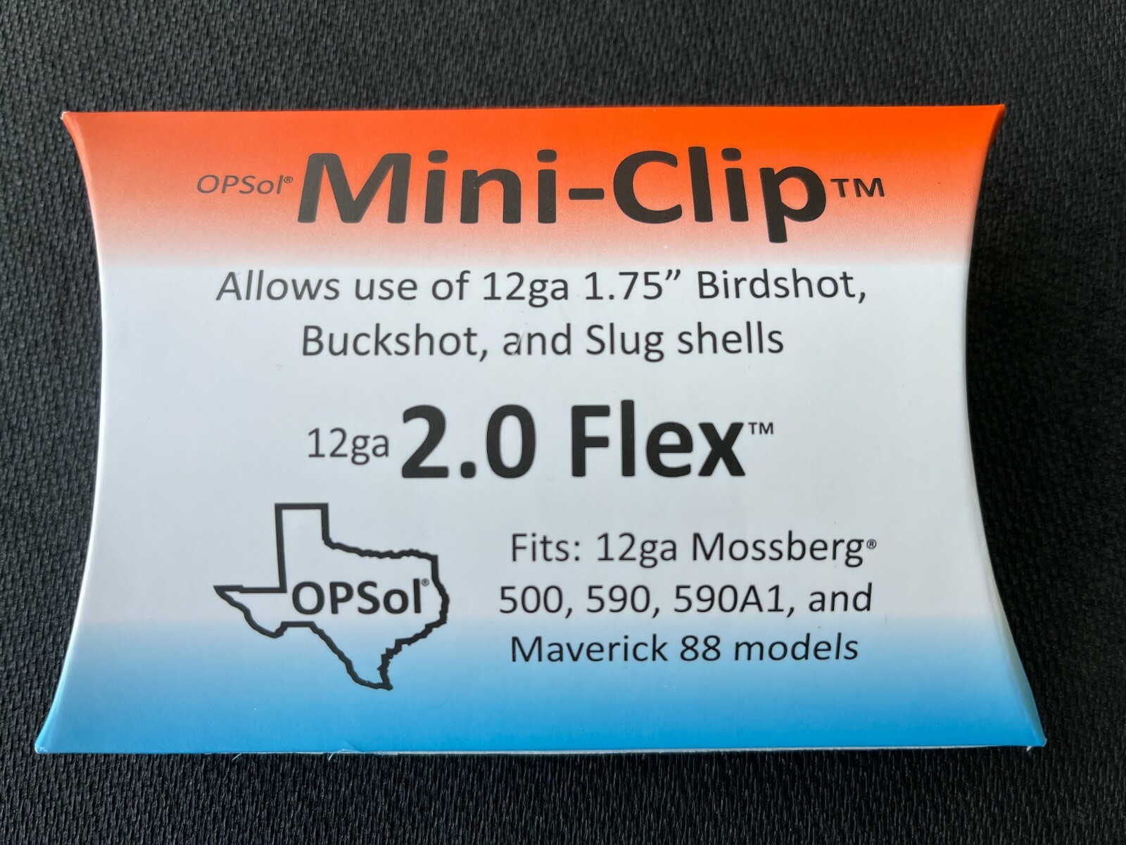 OPSol Mini-Clip™ 2.0 Flex™ - Made in USA - fits 12 Ga Mossberg 500 590 ...
