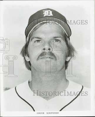 Press Photo Chuck Scrivener, Detroit Tigers Baseball Player - lrs28820 ...