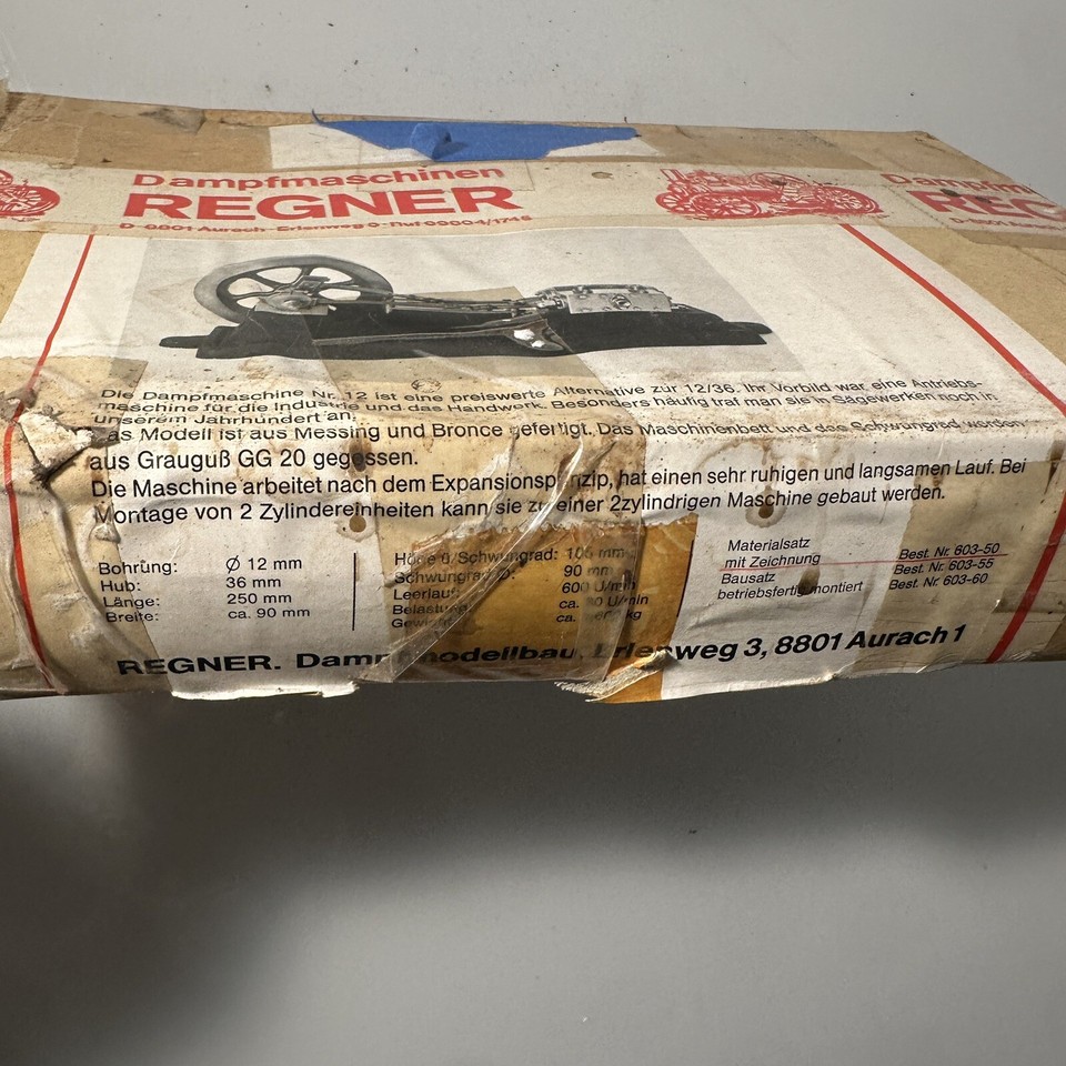 Vintage Regner Nr. 12 Steam Engine Model Kit | eBay