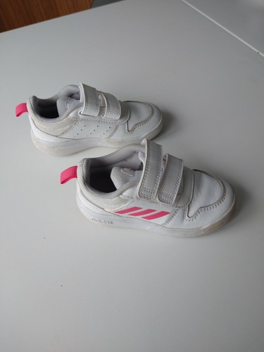 adidas Kids Girls Trainers shoes sneakers white Casual Stripe size 7 7K ...