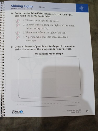 BJU Science 1 (3rd ed) Activity Manual Answer Key | eBay