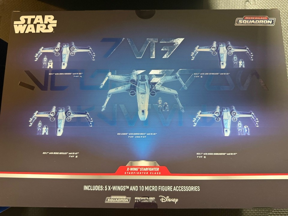 Star Wars Micro Galaxy Squadrons Jazwares Red Squadron X-Wing Brand New ...
