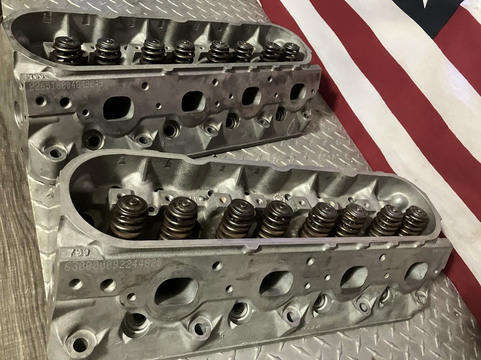 REBUILT PAIR 5.3 GM GMC CHEVY CYLINDER HEADS 799 CASTING NUMBER LS2 LS6 ...