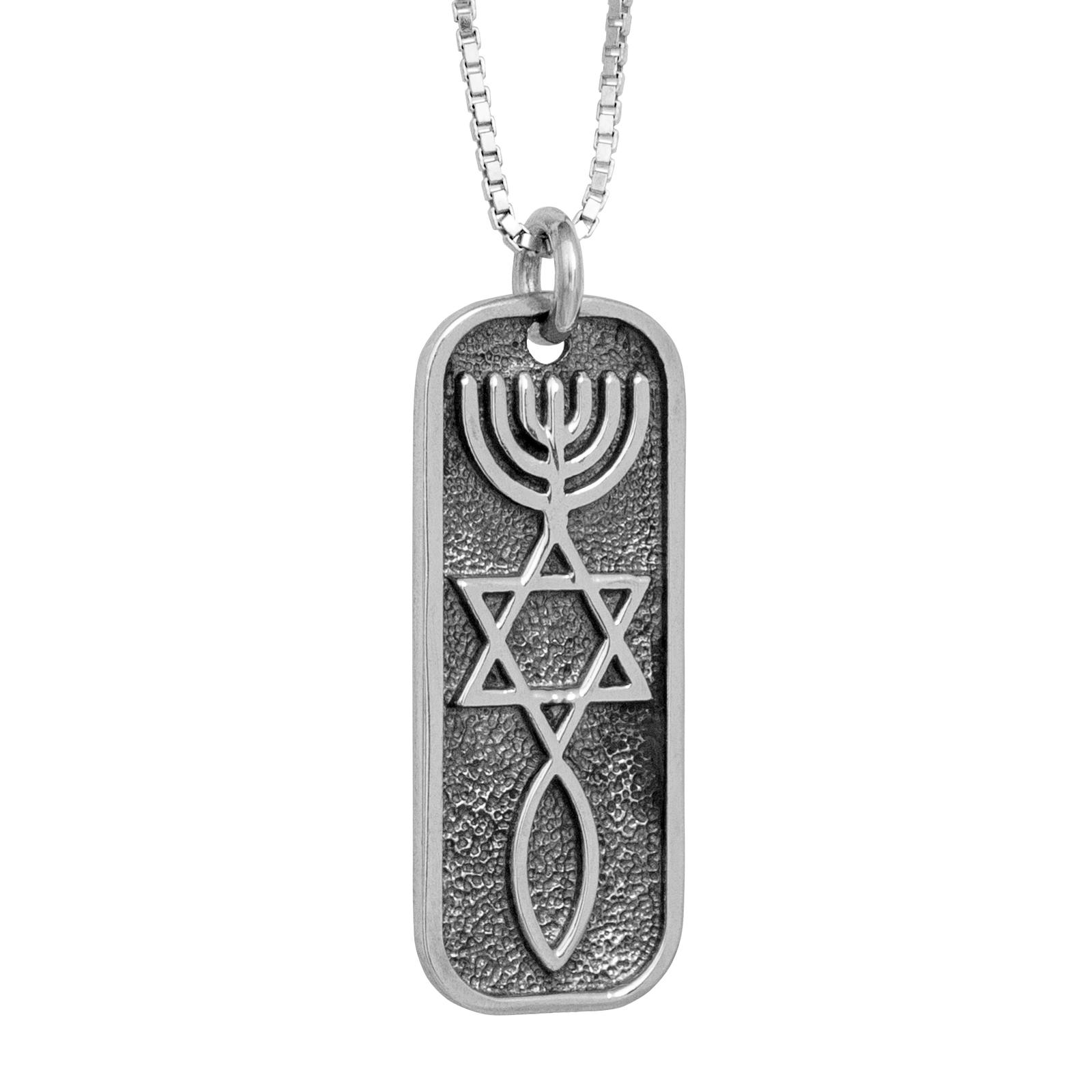 Pendant Dog Tag Messianic Movement Seal Yeshua Symbol Sterling Silver 1 ...