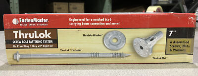 FastenMaster ThruLOK 7” Screw Bolt Fastening System 6 pack FMTHR007-6 ...